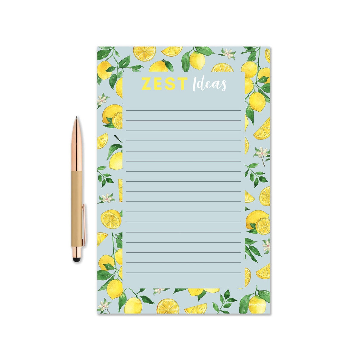 Zest Ideas To-Do Notepad | Watercolor Lemon To-Do Notepad – Sudha's ...